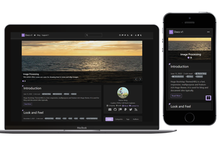 个人博客和文档的 Bootstrap 主题 Hugo 主题 0644
